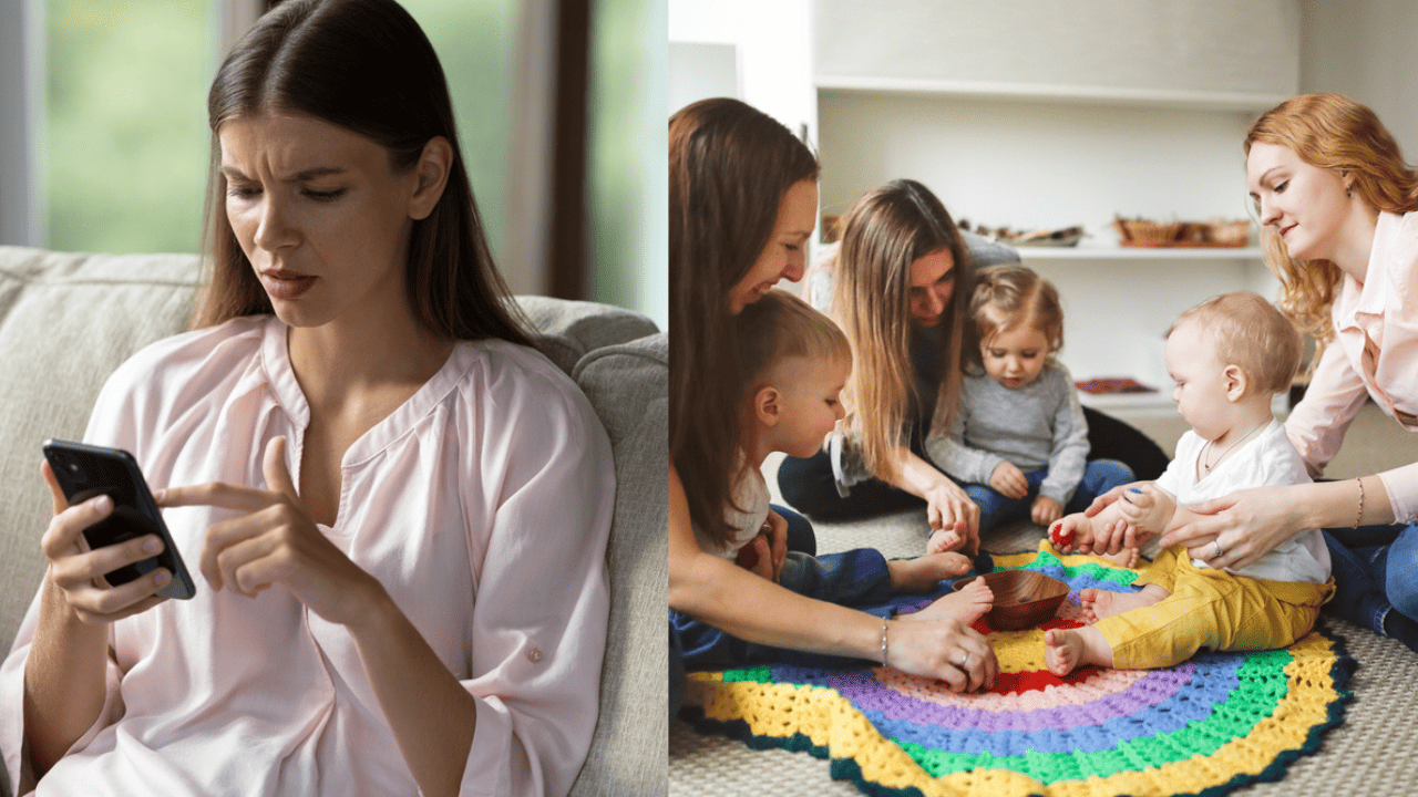 New Mum Getting Primary School PTSD After Mother's Group Create Break Off Group Chat Without Her