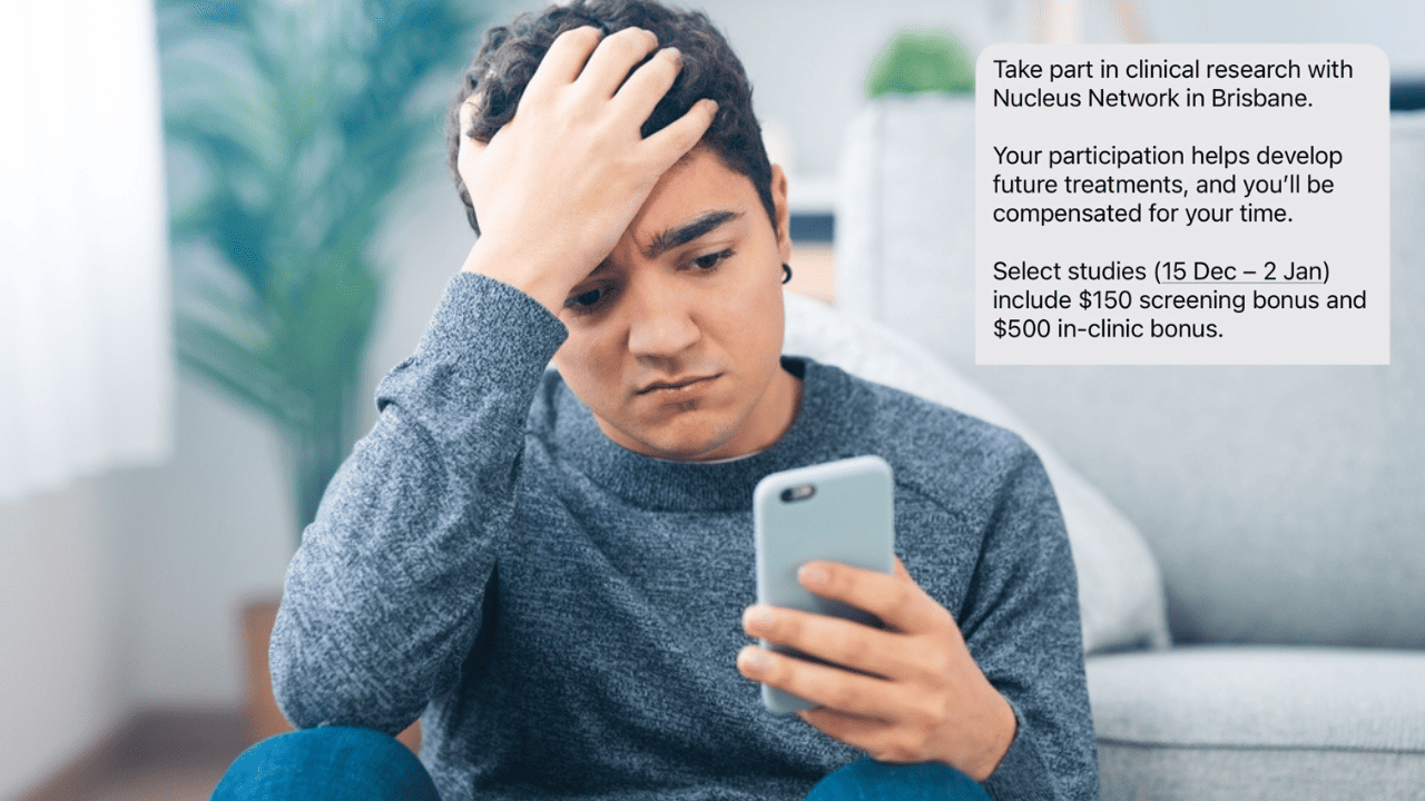 Funemployed Guy Considering Not So Fun Clinical Trial